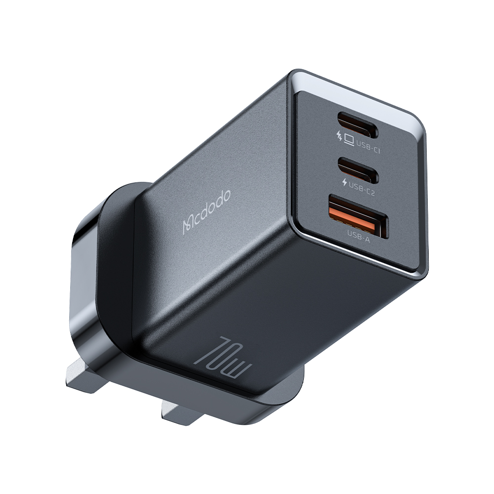 MCDODO CH1551 67W 2C+1A GAN 5 MINI FAST CHARGER (UK) - BLACK