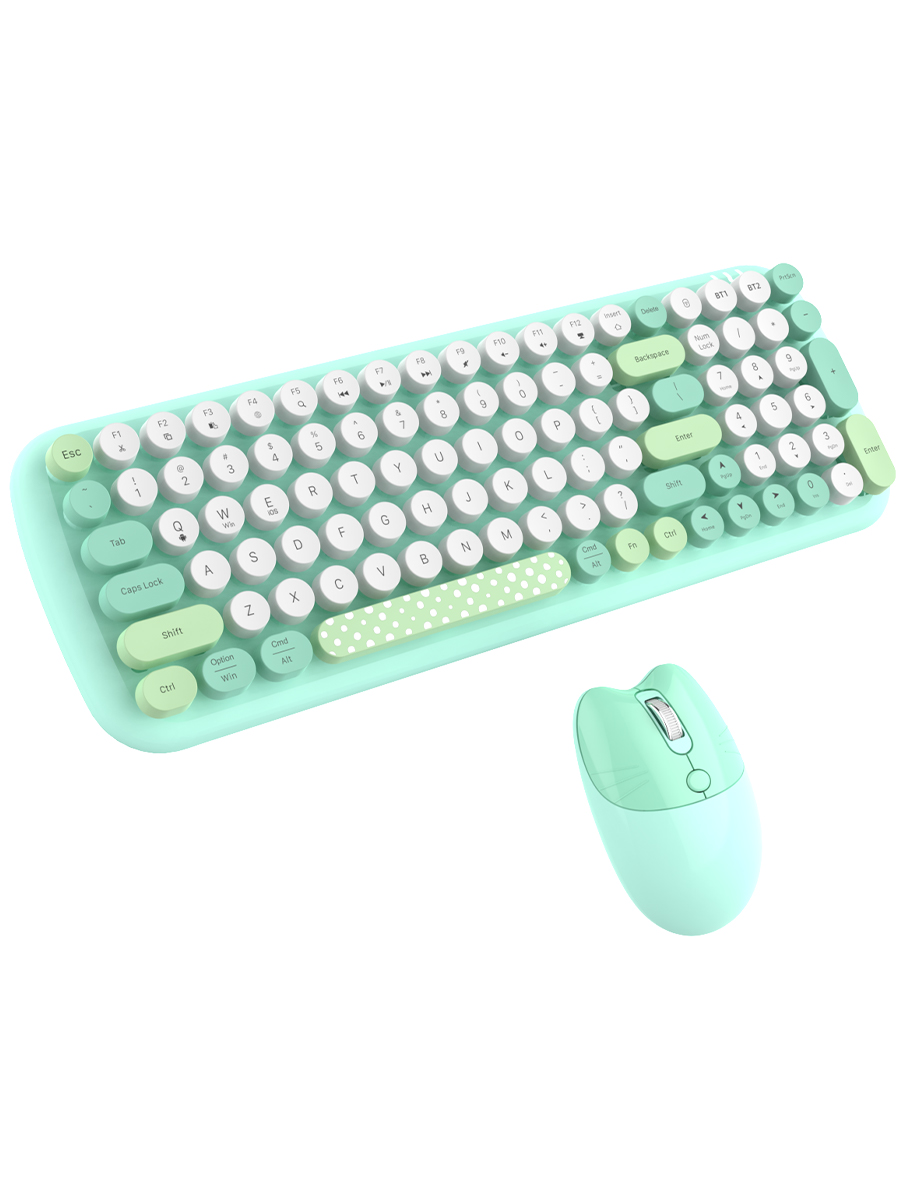 GEEZER CANDY PRO BT+ 2.4GHZ DUAL MODE WIRELESS KEYBOARD AND MOUSE COMBO ...