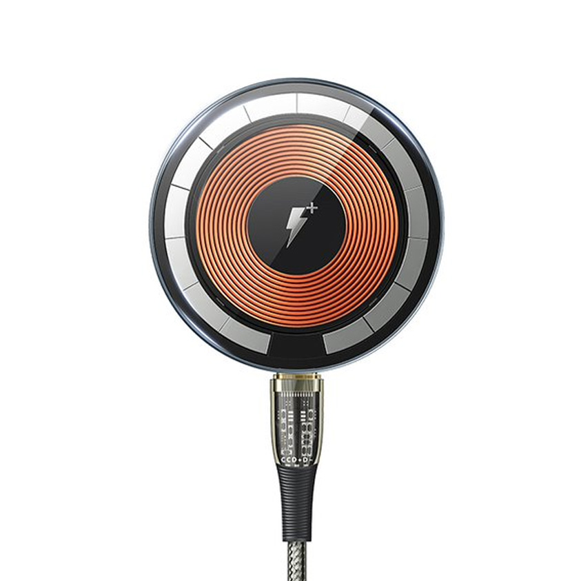 RECCI RCW-23CC 15W TRANSPARENT WIRELESS CHARGER - BLACK